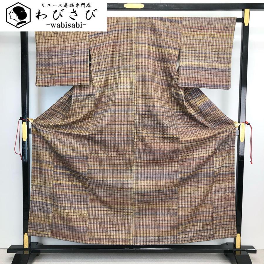 紬着物 三代目清次 筋絵絞り 雰囲気の良い染柄 K-4286 着物 きもの kimono 和服 和装 中古 リサイクル着物 【送料無料】 : リユース着物わびさび Yahoo!店 - 通販 ...