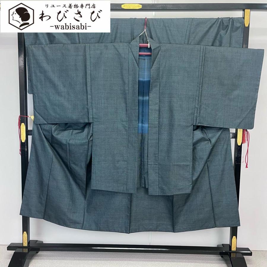 男着物 アンサンブル 本場大島紬 100亀甲 草木染 キングサイズ M-1069 : m-1069 : リユース着物わびさび Yahoo!店 - 通販 - Yahoo!ショッピング