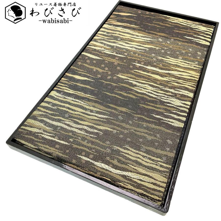 袋帯 ?鳳泉 綺羅々 波霞文様 金糸 黒色 O-4571 着物 きもの kimono 和服 和装 中古 リサイクル着物 【送料無料】 : リユース着物わびさび Yahoo!店 - 通販 ...