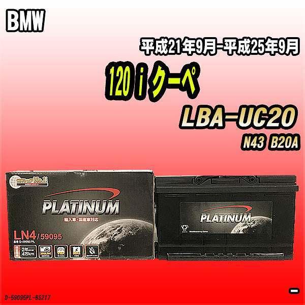デルコア バッテリー BMW 120 i クーペ LBA-UC20 平成21年9月-平成25年9月 314 D-59095/PL ...