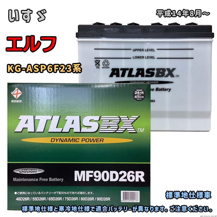 バッテリー ATLAS MF90D26R いすゞ エルフ KG-ASP6F23系 平成14年8月〜 対応 D26R 互換 203 : 3Linkヤフーショッピング店 - 通販 - Yahoo ...