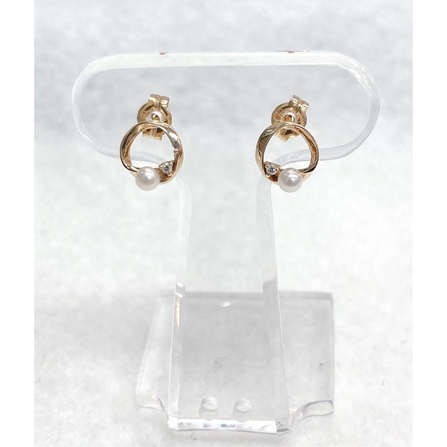 【USED】ete エテ ピアス K18/K10 0.6g メレダイヤ/ベビーパール（サイズ刻印無）キャッチポストタイプ 参考価格：￥38,500 : 和田質店 PAWNS GARAGE ...