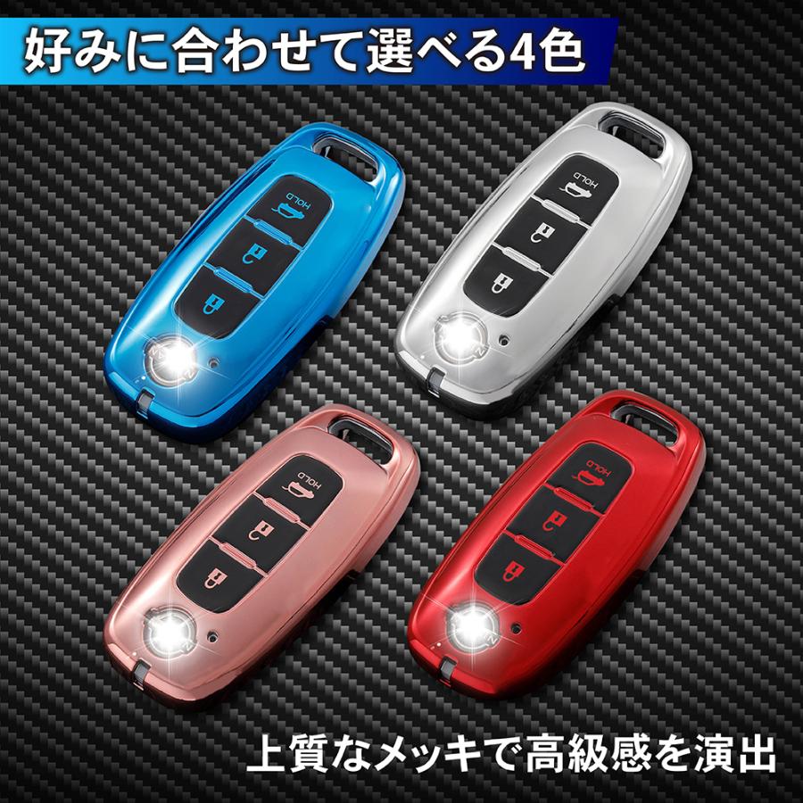 日産 キーケース キーカバー セレナ C28 エクストレイル T33 SNT33 アリア FE0 サクラ B6AW NISSAN ニッサン スマートキーケース 新型 アクセサリー キーカバー ...