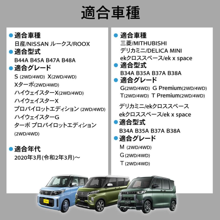 デリカミニ ルークス ekクロススペース スカッフプレート サイド デリカミニ ルークス ekクロススペース スカッフプレート サイド