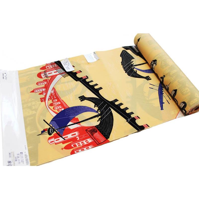 TORAY 岡重ブランド/東レシルックデュエット生地/洗える長襦袢地-No.18b【地色：オレンジ系色/ポリエステル100％/長さ12．0メートル巾38センチ】【YP100P】 : 着物 ...