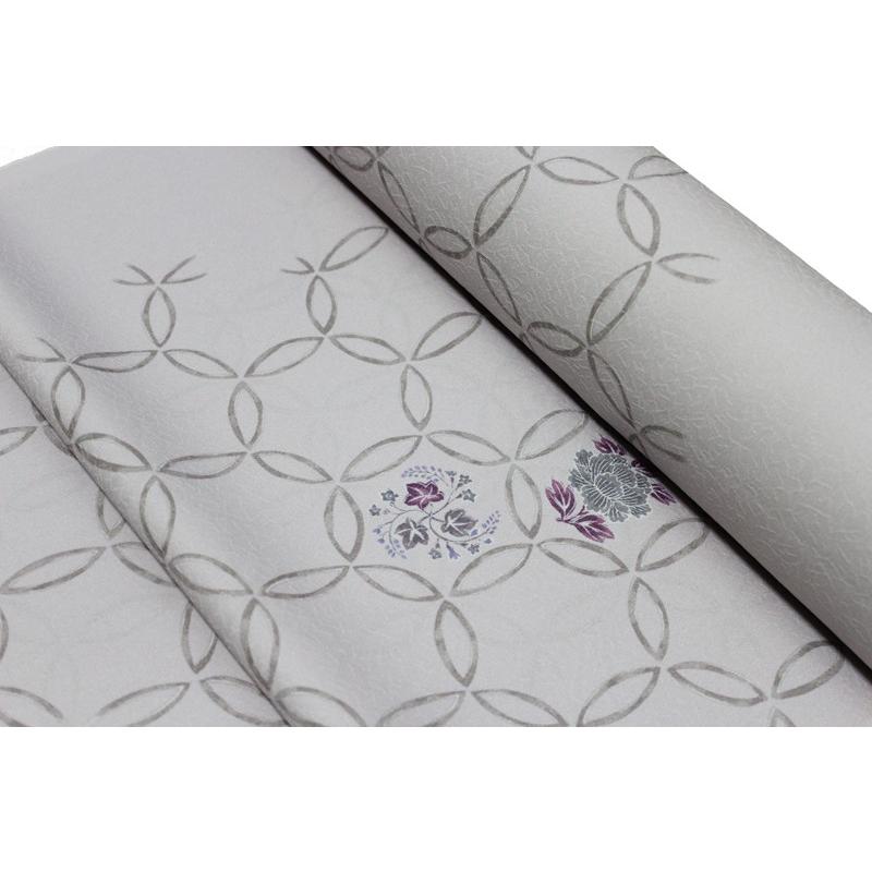 東レシルック 奏美 小紋柄反物-No.185【幸田美智子/地色：桜鼠色/変わり地模様/小紋 柄/12.0メートル以上/巾約38.0センチ】 TORAY（東レ） 東レシルック 奏美 小紋柄反物-No.185【幸田美智子/地色