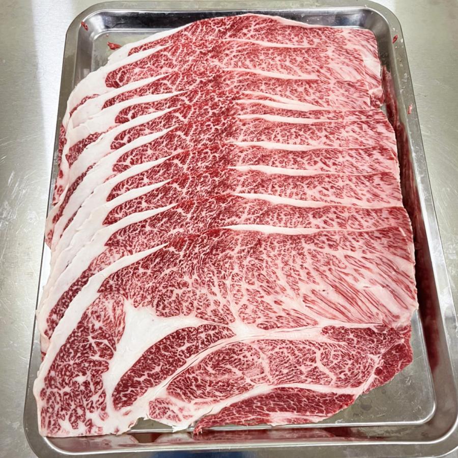 仙台牛 【A5等級BMS12限定】仙台牛 大判霜降り上ロース 1kg(250g×4パック) 4~6名様用 しゃぶしゃぶ・すき焼き用スライス 黒毛和牛 肩ロース クラシタ ザブトン : 和桜通商 ...