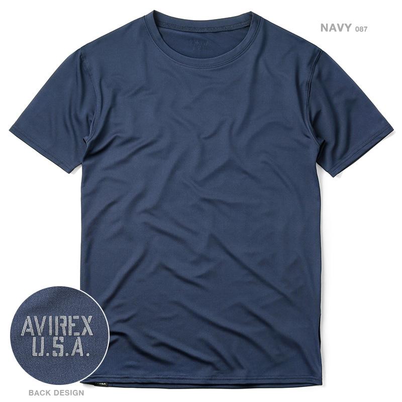 AVIREX アビレックス 6103500 DRY TECH 半袖 クルーネック T AVIREX アビレックス 6103500 DRY TECH 半袖 クルーネック T