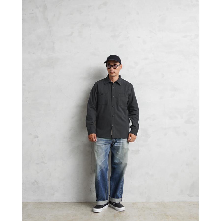 HOUSTON ヒューストン 41050 HERRINGBONE VIYELLA SHIRT ヘリンボーン ビエラ シャツ メンズ アメカジ ...