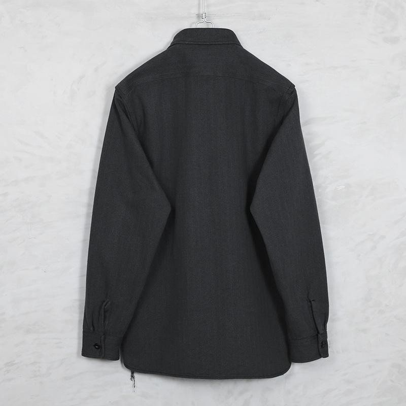 HOUSTON ヒューストン 41050 HERRINGBONE VIYELLA SHIRT ヘリンボーン ビエラ シャツ メンズ アメカジ ...