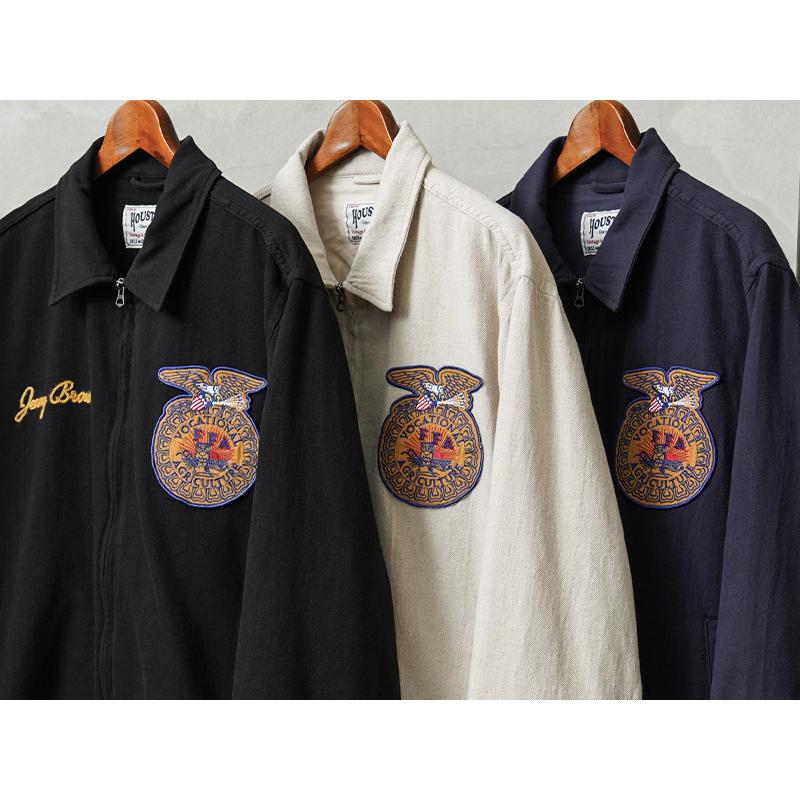 HOUSTON（ヒューストン） 51478 コットン リネン ジャケット FFA ファーマーズジャケット ミリタリー アウター アメカジ ...