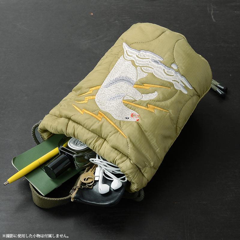 HOUSTON ヒューストン 6846 EMB QUILTING EFFECT BAG 刺繍 キルティング エフェクツバッグ「ALASKA」【R】 : ミリタリーショップWAIPER - 通販 ...