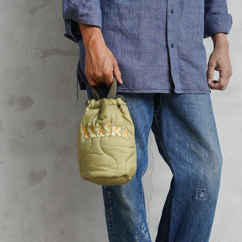 HOUSTON（ヒューストン） 6846 EMB QUILTING EFFECT BAG 刺繍 キルティング エフェクツバッグ「ALASKA」【R】 : ミリタリーショップWAIPER ...