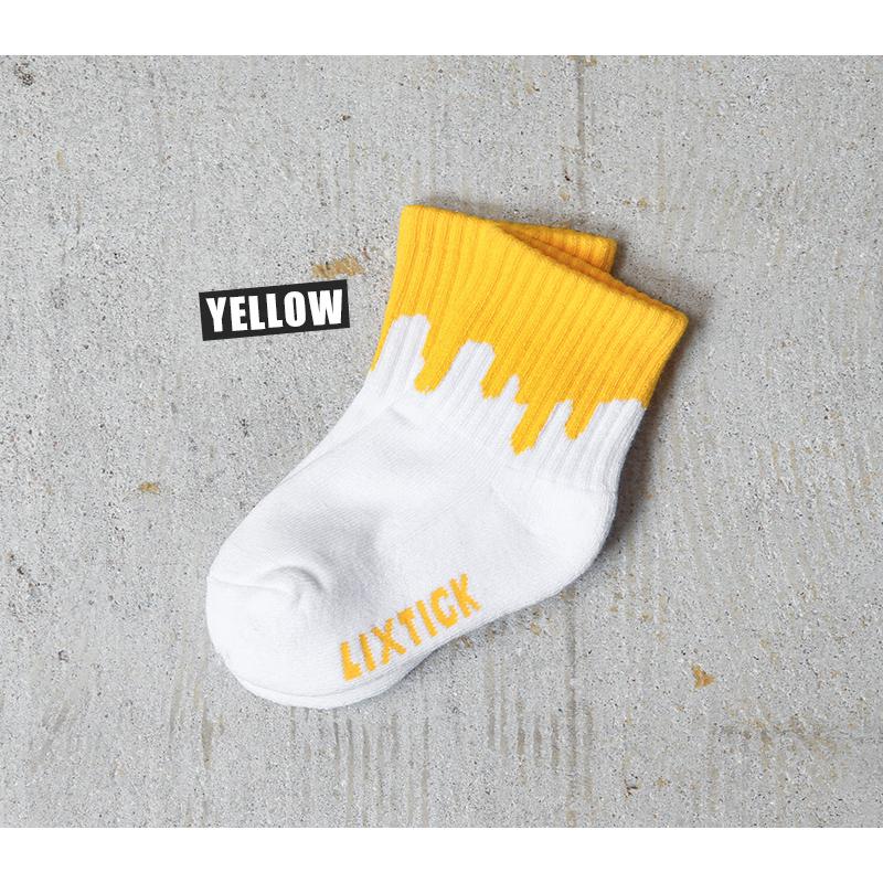 LIXTICK リックスティック DRIP SOCKS 3PACK ドリップ ソックス BABY（子供用） キッズ 赤ちゃん用 靴下 おしゃれ ...