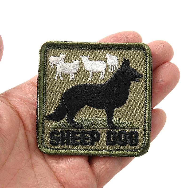 ROTHCO ロスコ 72206 SHEEP DOG パッチ ミリタリー ワッペン ベルクロタイプ マジックテープ 刺繍 シープドック ...