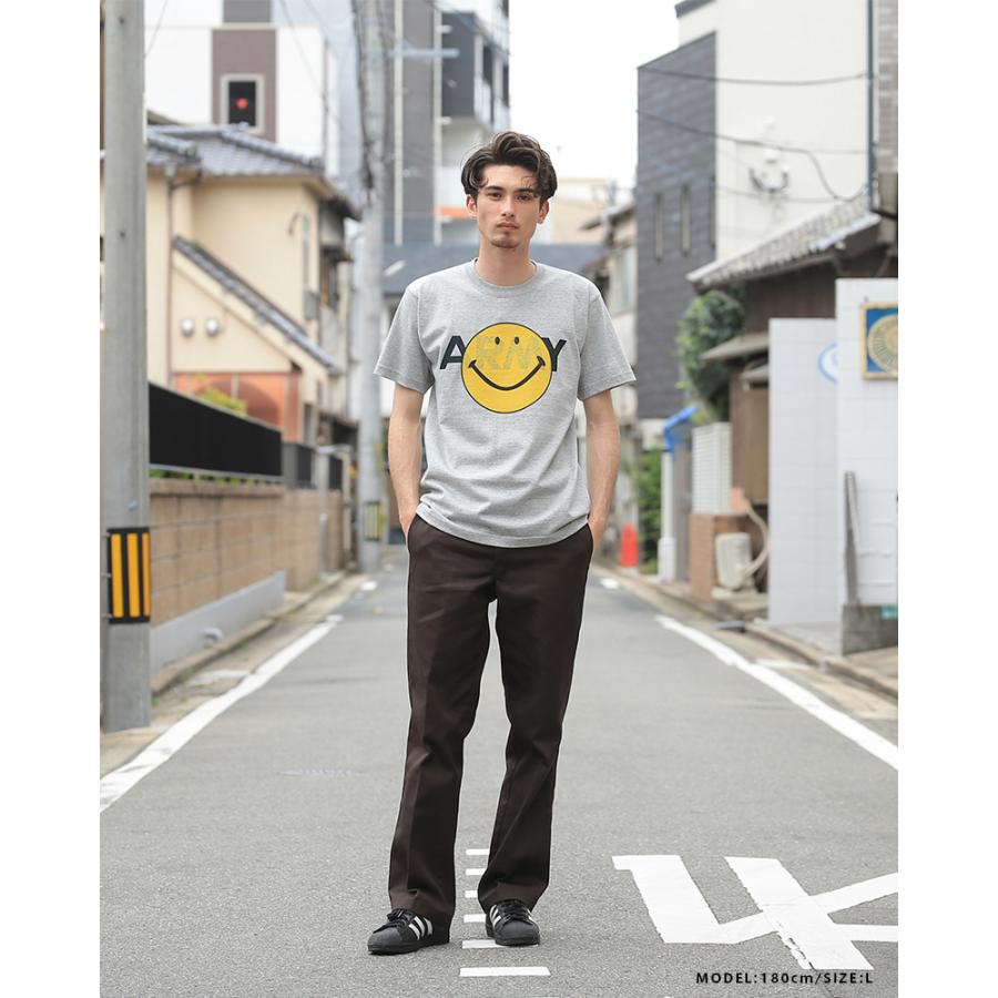 SMFC-042 ARMY SMILEY FACE TEE アーミースマイルフェイスTシャツ アメカジ プリント【T】 : ミリタリーショップ ...