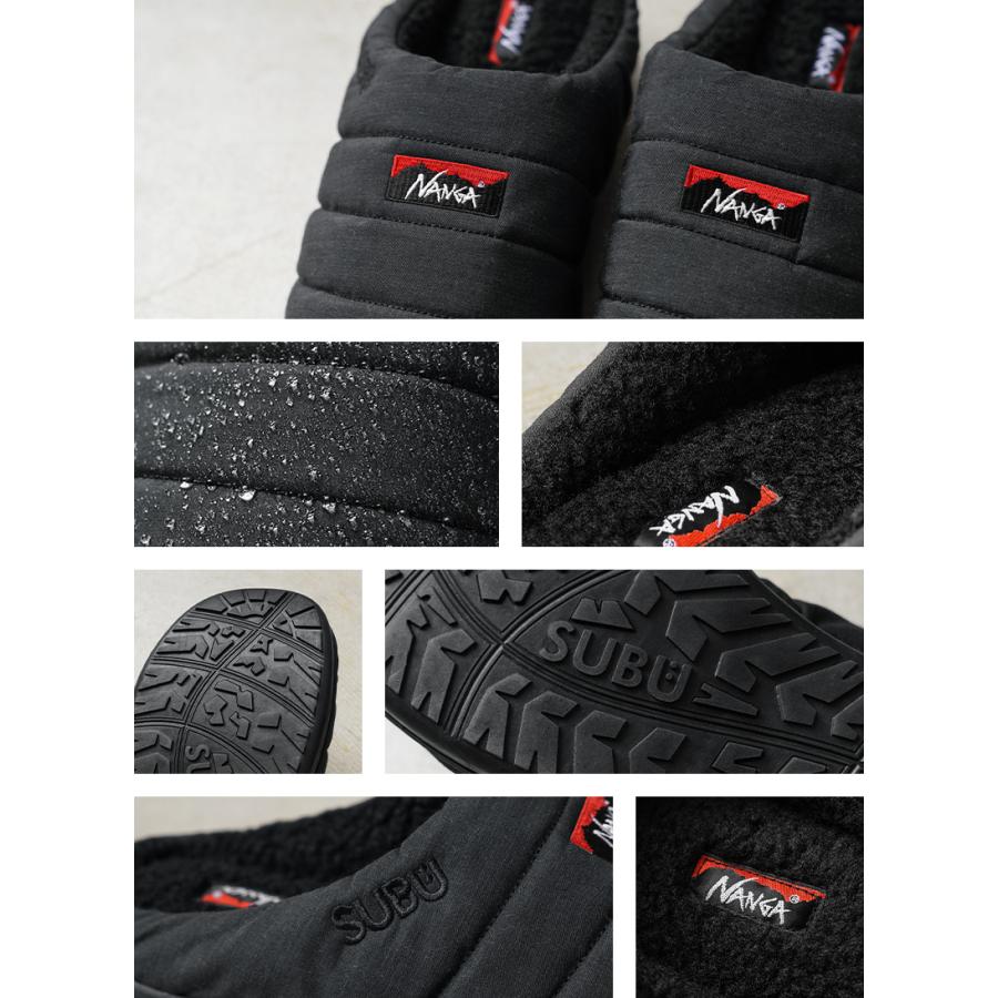 SUBU×NANGA TAKIBI タキビ 冬用サンダル スブ ナンガ メンズ レディース ダウン スリッポン あったか おしゃれ アウトドア コラボ 防寒【Sx】【T】 :subu ...