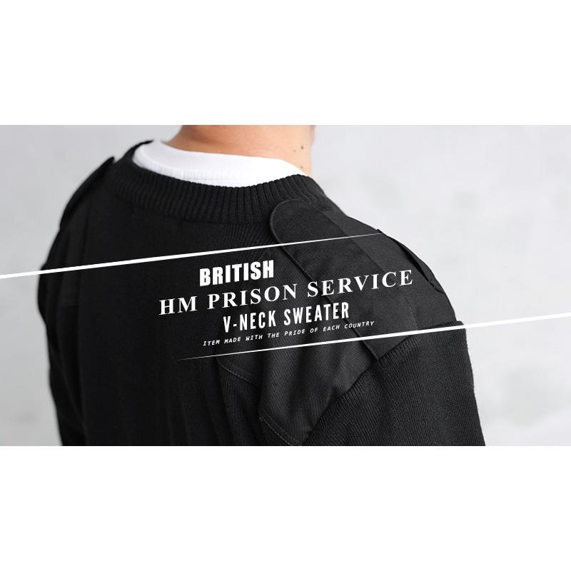MILITARY 実物 新品 イギリス HMプリズンサービス Vネック MILITARY 実物 新品 イギリス HMプリズンサービス Vネック