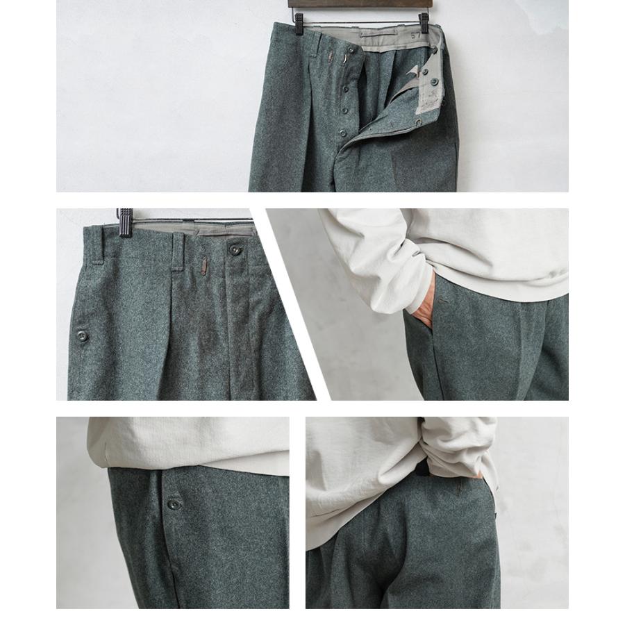 MILITARY 実物 USED スイス軍 1950〜60's サイドライン ウール MILITARY 実物 USED スイス軍 1950〜60's サイドライン ウール