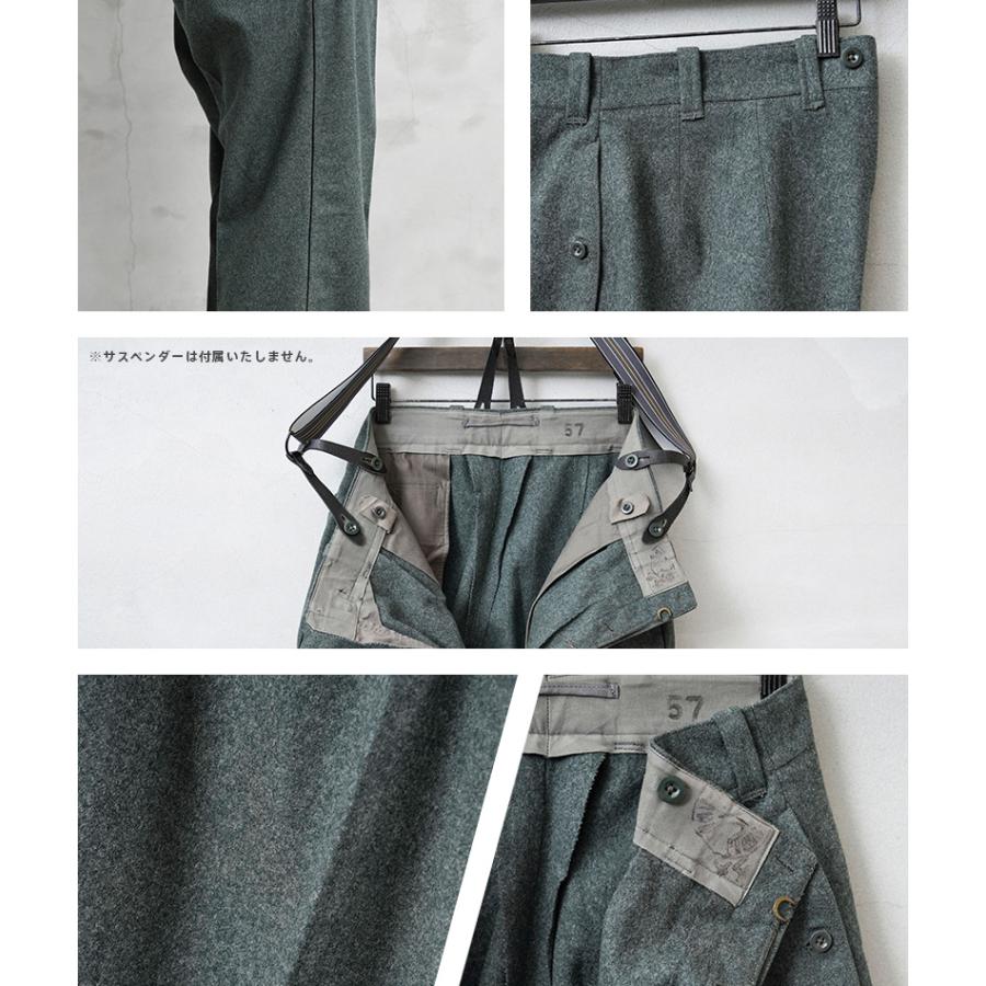 60s ベルギー軍 空軍 ウールパンツ ブルーグレー 60s ベルギー軍 空軍 ウールパンツ ブルーグレー