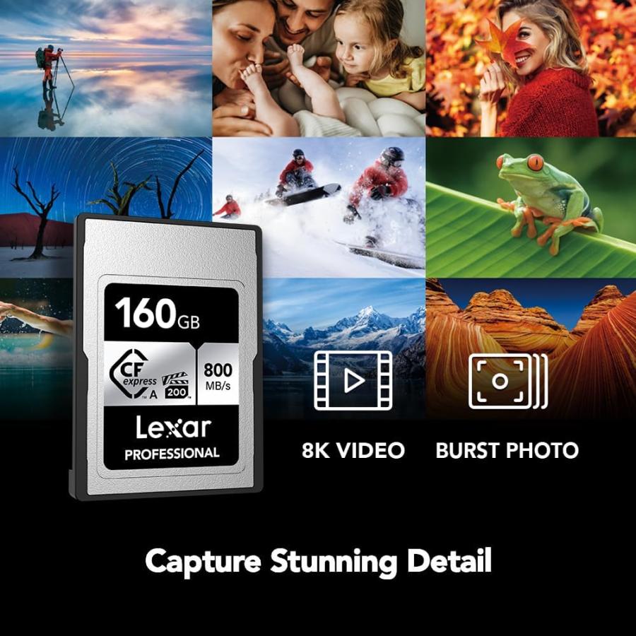 Lexar Professional CFexpress 160GB Type A カード SILVER シリーズ 最大読込 800MB/s 最大書き 700MB/s VPG200 : Y’s ...