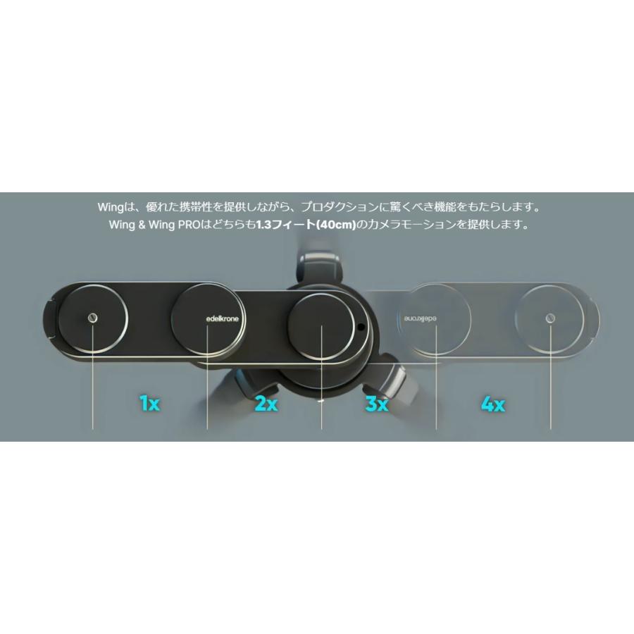 【国内正規品】edelkrone Wing ONE PRO ウィングワンプロ コンパクトスライダー EDL-WINPR ...
