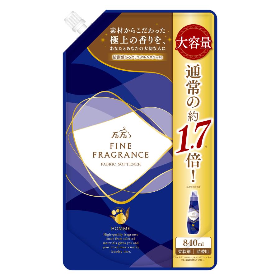 FaFa FINE FRAGRANCE ファーファ ファインフレグランス オム 詰め替え 840ml 柔軟剤 NSファーファ・ジャパン : 春かぜ千里 日用良品 - 通販 - Yahoo!ショッピング