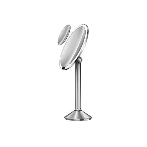 simplehuman Sensor Mirror Pro, 8 inch Round, 5x + 10x Magnification ...