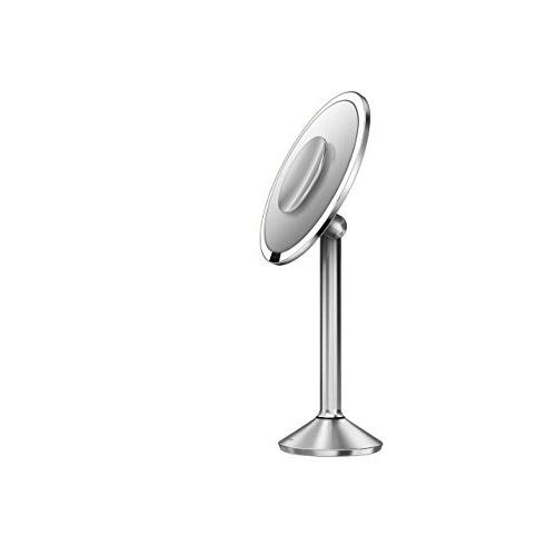 simplehuman Sensor Mirror Pro, 8 inch Round, 5x + 10x Magnification ...