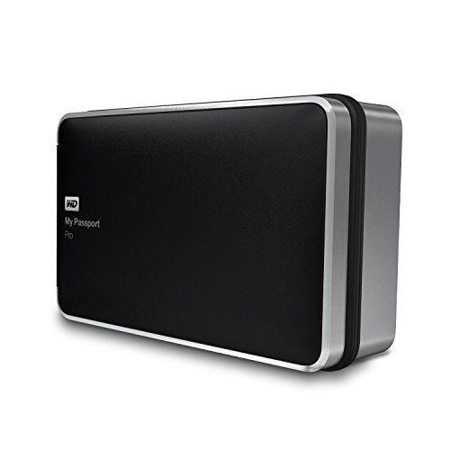 WD My Passport Pro 4TB portable RAID storage Thunderbolt ケーブル一体構造 ...