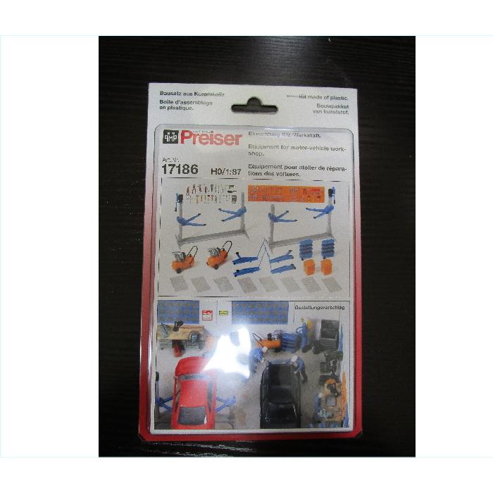 Preiserプライザー17186 自動車整備工場【HO人形】【組立キット】【ジオラマ人形】 : わき役黒ちゃんヤフー店 - 通販 ...