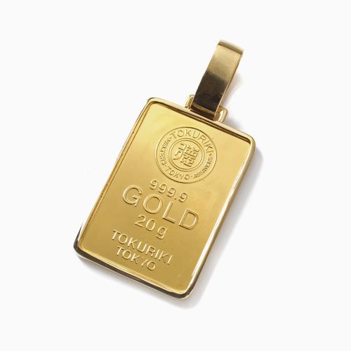 純金 K24 999.9 20g インゴット 地金 ペンダント 金貨 資産 地震 災害 18金 24金 ゴールド 徳力本店 : ジュエリーウォーク心斎橋ヤフー店 - 通販 - Yahoo!ショッピング