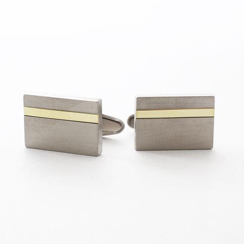 スチールステンレス カフスボタン カフスピン 14金 K14 クリップ スチールステンレス カフスボタン カフスピン 14金 K14 クリップ