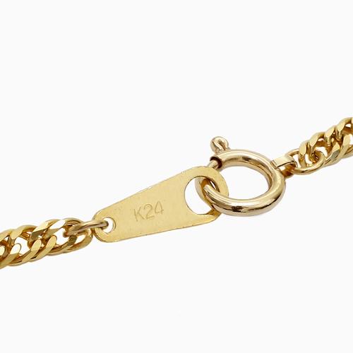 純金 K24 24k GOLD キヘイ キヘイチェーン キヘイネックレス 喜平 50cm 刻印入 男女兼用 メンズ レディース ペアアクセ お手入れクロス付き : ジュエリーウォーク心斎橋 ...