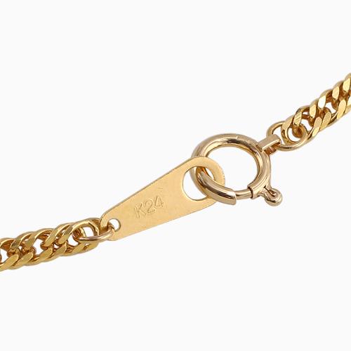 日本製 純金 K24 24k 24金 キヘイチェーン キヘイブレスレット 喜平 キヘイ ダブル6面カットキヘイ 男女兼用 メンズブレスレット ペアアクセ ユニセックス 18cm : ジュエリー ...