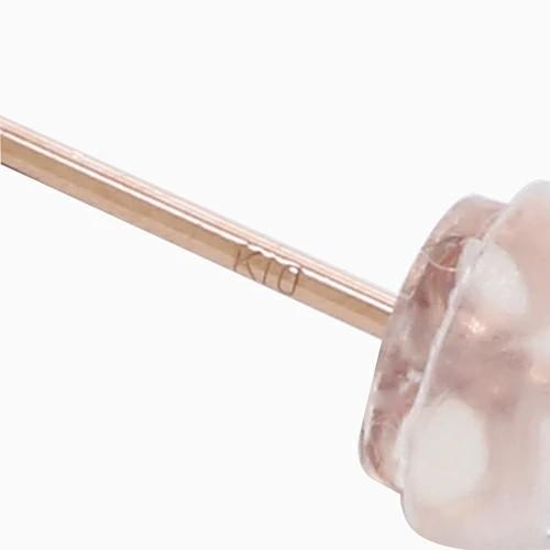 10金 K10 10k K10PG ピンクゴールド ピアス しずく型ピアス ドロップ型ピアス スタッズピアス シリコンキャッチ式 雫 しずくシンプル 両耳 クリックポスト便対応 : ジュエリー ...