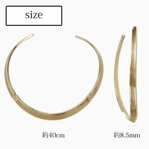 受注生産商品 18金 K18 K18YG イエローゴールド ネックレス 40cm オメガネックレス 刻印入 スキンジュエリー シンプル 上品 イタリア製 ハニカム : ジュエリーウォーク心斎橋 ...