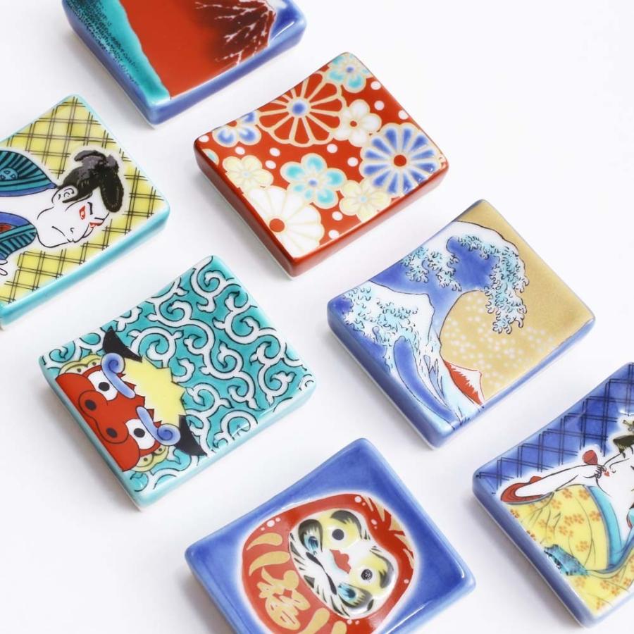 日本製 九谷焼 久谷焼 北陸伝統工芸 色絵 磁気 陶器 陶磁器 キッチン雑貨 日用品 カトラリーレスト 箸置き はしおき お洒落 芸術 ポーチ付 ひょっとこおかめ : ジュエリーウォーク心斎橋 ...