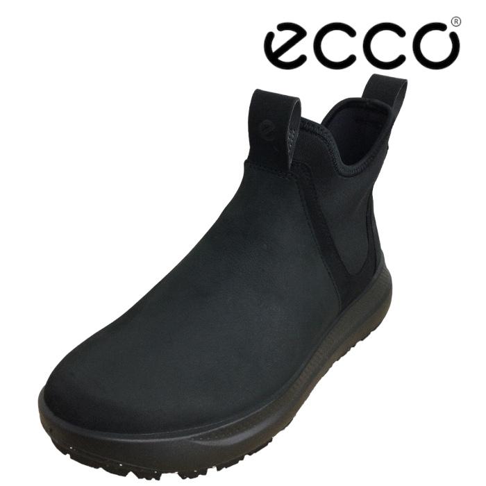 ecco 【ECCO SOLICE 】エコー 420193 02001 ブラック レディース ショートブーツ ウィンターブーツ ヌバックレザー GORE-TEX 防水 防寒 防水透湿 ...