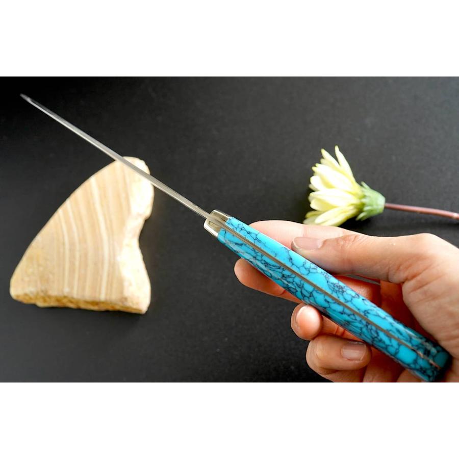 裕翠工房 / 粉末ハイスR2 ダマスカス 包丁 ペティーナイフ ターコイズ (YK_282) : WALL CRAFT - 通販 - Yahoo!ショッピング