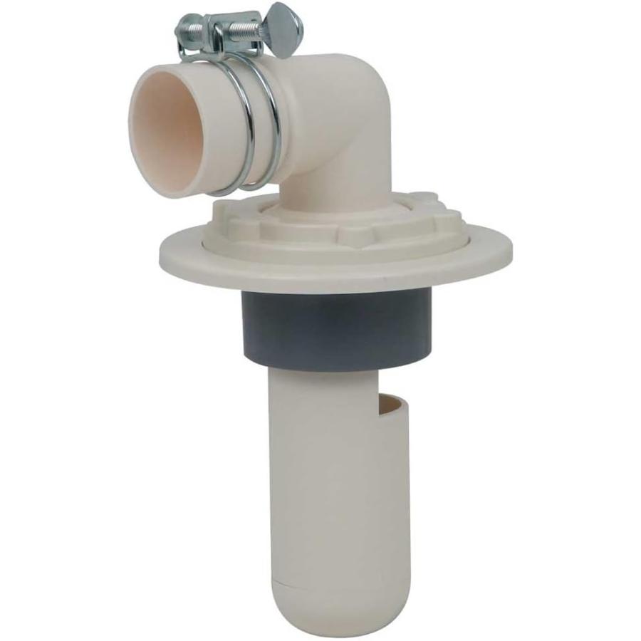 カクダイ 洗濯機用 排水トラップ におい防止 床直接取り付け 呼50VP・VU管兼用 樹脂プレートカバー付 426-021-50 : ...