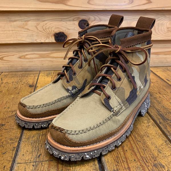 YUKETEN ユケテン yuketen / Maine Guide 6 Eye db Boots w/Tank Sole CAMO ...