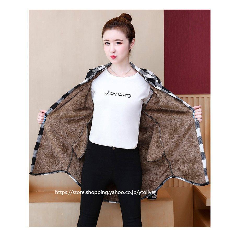 チュニックブラウス 裏ボア レディース トップス 大きいサイズ ゆったり チェック柄 羽織り 長袖 長そで チェック アウター チュニック :es1-0884:WAMPG.JP - 通販 ...