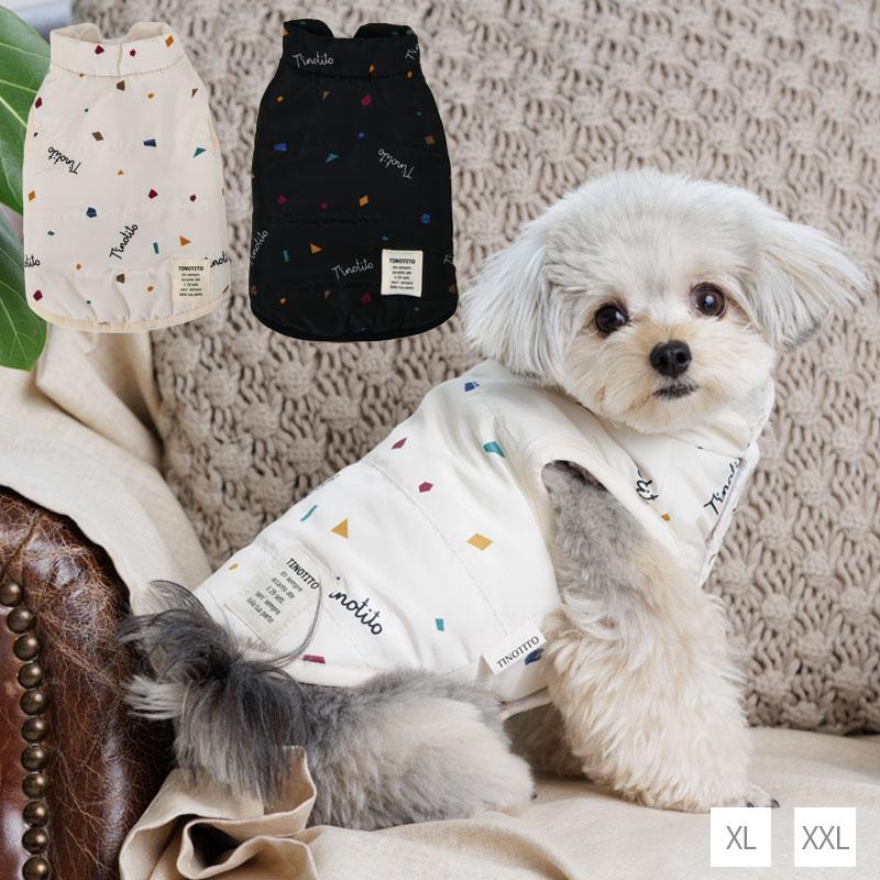 幾何学柄ふわふわコート XL/XXL TINOTITO -ティノティート- 犬服 ドッグウェア トイプードル チワワ ポメラニアン TT22AW :tt162283-3:Wan-Voyage ...
