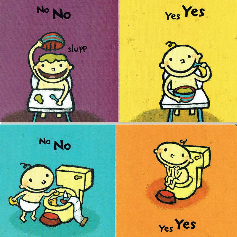No Yes レスリー・パトリセリ Yummy Yuckyシリーズ Leslie Patricelli : 子供英語のぽけっと英語書店 ...