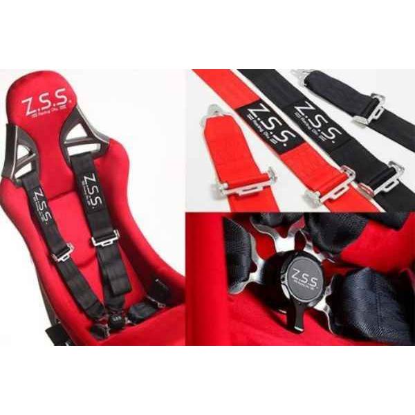 Z.S.S. Racing Harness 4点式 シートベルト 3インチ 黒 汎用 ZSS : ワンガン - 通販 - Yahoo!ショッピング