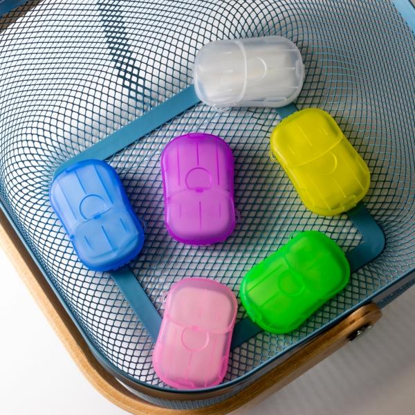 紙せっけん 20枚 入り 6個セット 携帯用ハンドソープ 持ち運び 便利 石鹸 ソープ 旅行 釣り 手洗い 感染 予防 ウイルス対策 ...