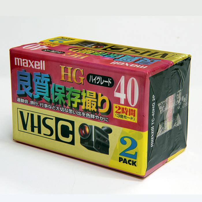maxell 【デッドストック品】 VHS-C HG マクセル TC-40HG 2P 標準：40分/3倍：2時間 : WANTED - 通販 - Yahoo!ショッピング