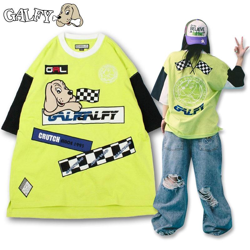 ガルフィー GALFY モトクロス系わんわんTee 142027 半袖Tシャツ #30 RED #70 SAX #80 LIME L XL ヤンキー TGC :142027:わんわん洋品店 ...