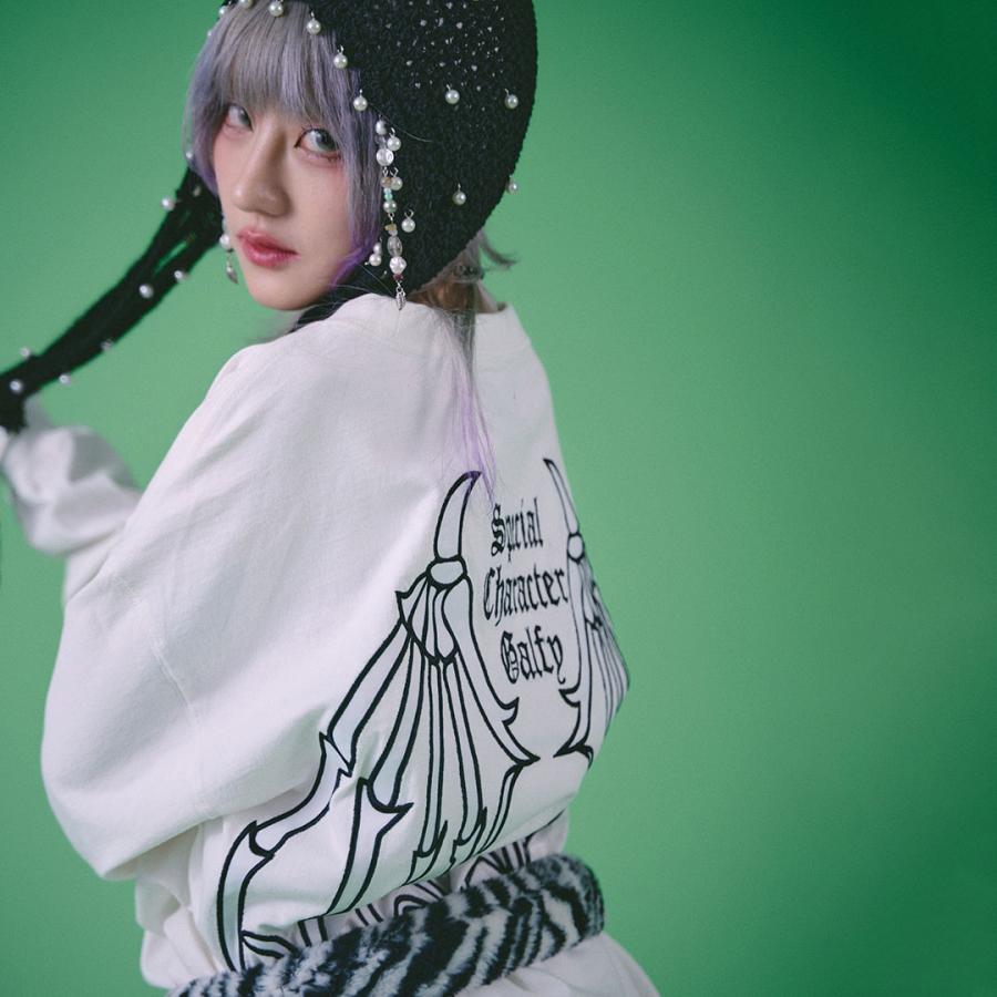 GALFY ガルフィー スケルトン☆ウイングTee 144013 長袖Tシャツ #10 WHITE #20 INK BLACK #90 BROWN L XL ヤンキー TGC 24AW ...